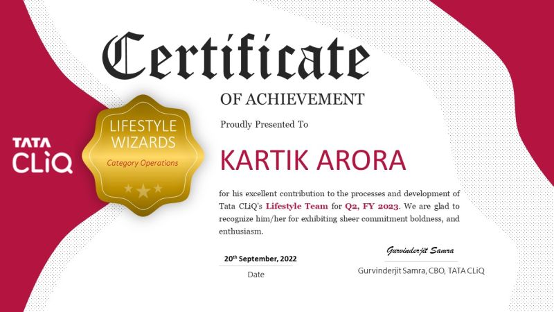 Kartik Arora on LinkedIn: I am honoured and grateful for this ... Kartik Arora on LinkedIn: I am honoured and grateful for this ...