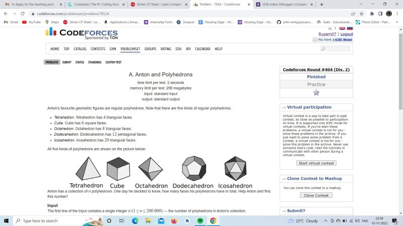 Rupam Pal on LinkedIn: Day 14 of 50 days of code Question Name : Anton ... Rupam Pal on LinkedIn: Day 14 of 50 days of code Question Name : Anton ...