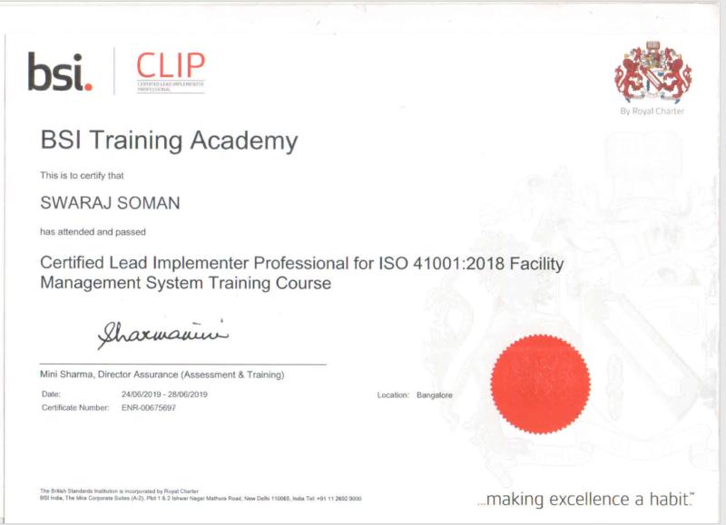 Swaraj Soman, FMP® on LinkedIn: #bsi Swaraj Soman, FMP® on LinkedIn: #bsi