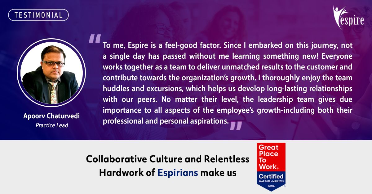 Espire Infolabs on LinkedIn: Espire Infolabs Is Now Great Place to Work ... Espire Infolabs on LinkedIn: Espire Infolabs Is Now Great Place to Work ...