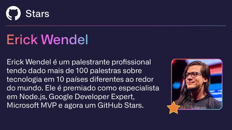 GitHub Brasil no LinkedIn: Erick Wendel | GitHub Stars | 43 comentários GitHub Brasil no LinkedIn: Erick Wendel | GitHub Stars | 43 comentários