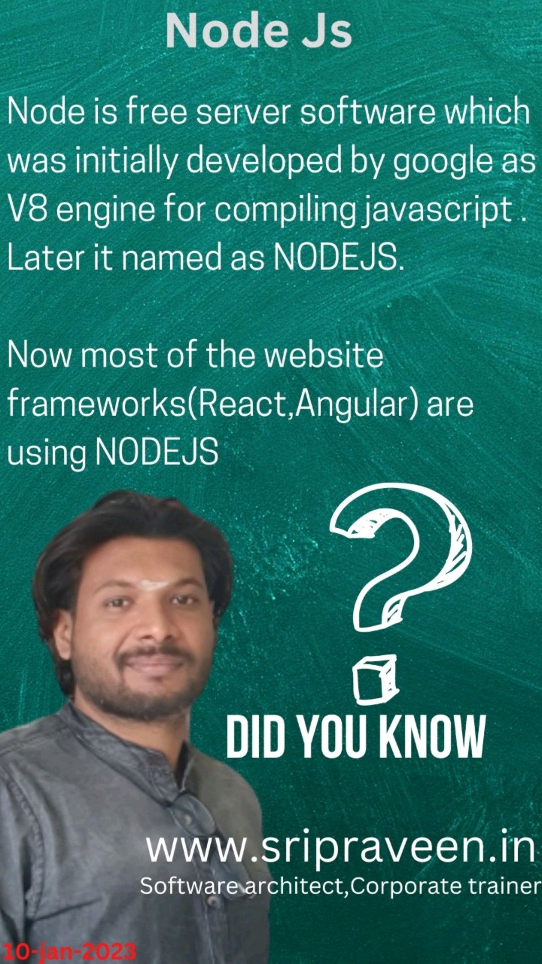 Sri Praveen on LinkedIn: #nodejs #javascript #reactjs Sri Praveen on LinkedIn: #nodejs #javascript #reactjs