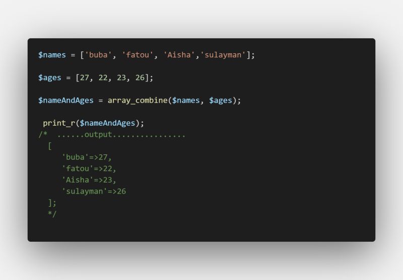 Buba Conteh on LinkedIn: Do you know in php, you can use the array ... Buba Conteh on LinkedIn: Do you know in php, you can use the array ...