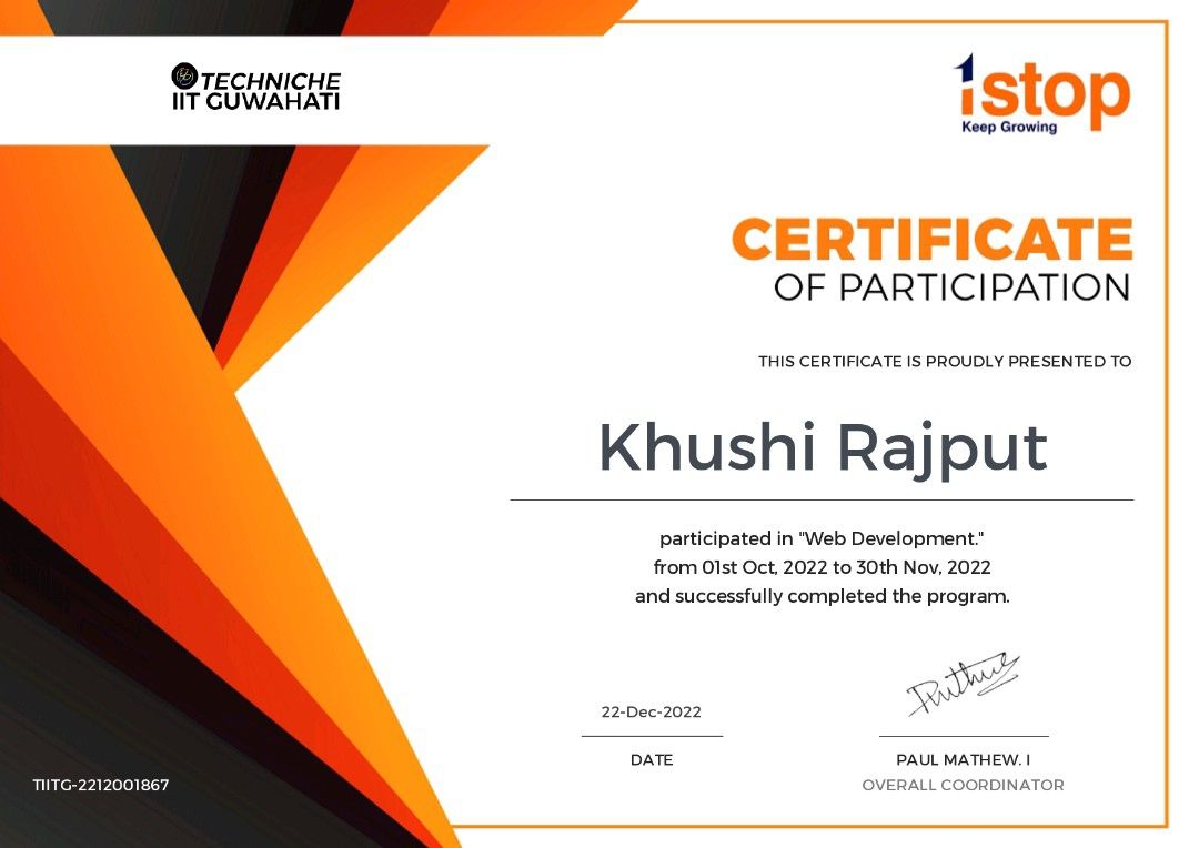 Khushi Rajput on LinkedIn: #webdevelopment #html #css #backenddeveloper ... Khushi Rajput on LinkedIn: #webdevelopment #html #css #backenddeveloper ...