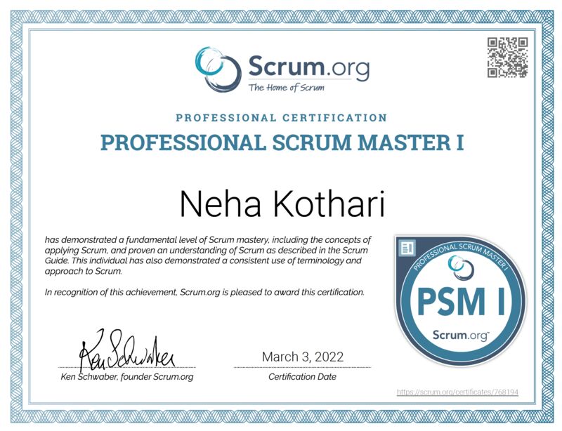 Neha Kothari on LinkedIn: #agile #scrumorg #scrummaster #psm1 # ... Neha Kothari on LinkedIn: #agile #scrumorg #scrummaster #psm1 # ...