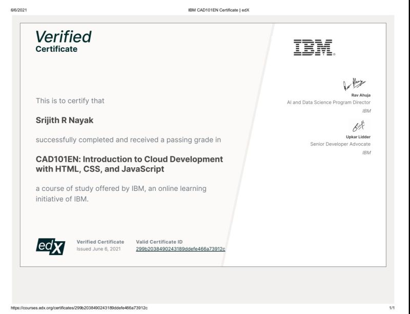 SRIJITH R NAYAK on LinkedIn: #clouddevelopment #javascript #css #html # ... SRIJITH R NAYAK on LinkedIn: #clouddevelopment #javascript #css #html # ...