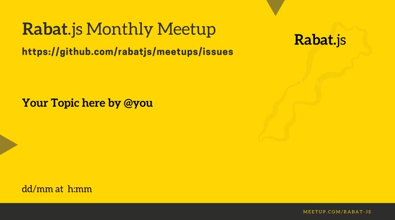 Chihab Otmani 🇵🇸 on LinkedIn: #meetup #javascript #rabat | 10 comments Chihab Otmani 🇵🇸 on LinkedIn: #meetup #javascript #rabat | 10 comments
