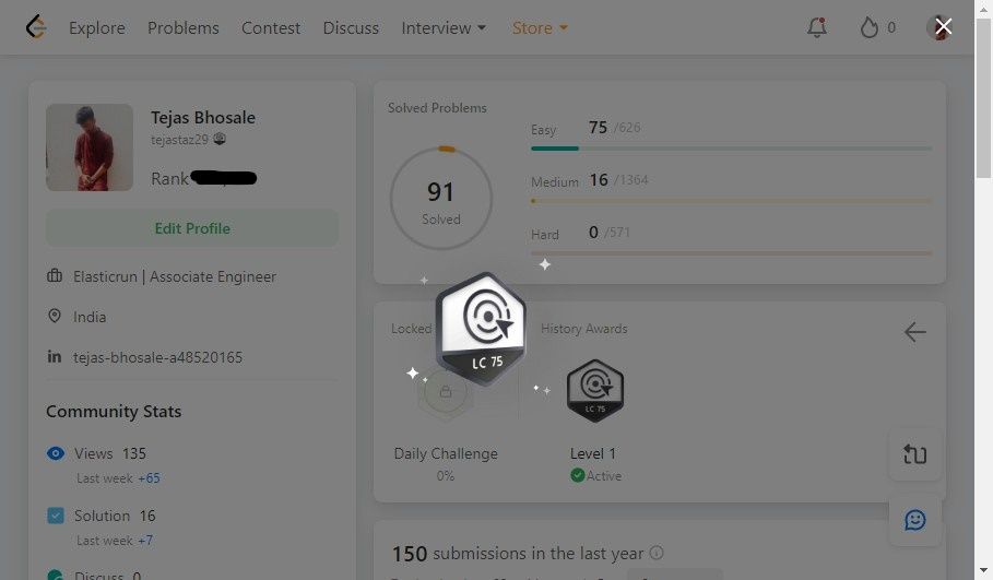 Tejas Bhosale on LinkedIn: #leetcode75 #leetcode #dsa # ... Tejas Bhosale on LinkedIn: #leetcode75 #leetcode #dsa # ...