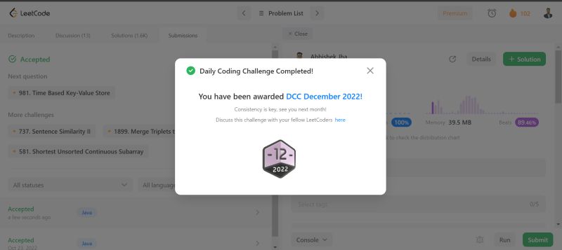 Abhishek Jha on LinkedIn: #leetcode #coding #programming #learning # ... Abhishek Jha on LinkedIn: #leetcode #coding #programming #learning # ...