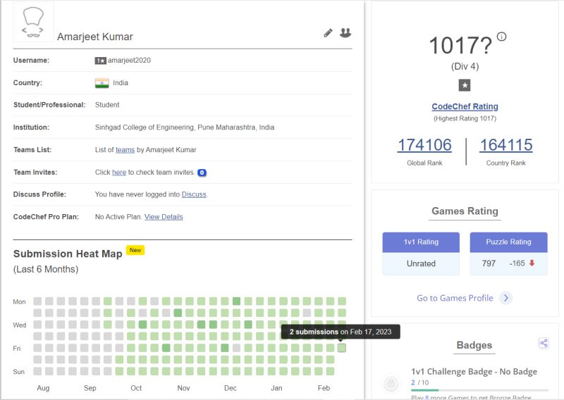 Amarjeet Kumar on LinkedIn: #365daysofcode Amarjeet Kumar on LinkedIn: #365daysofcode