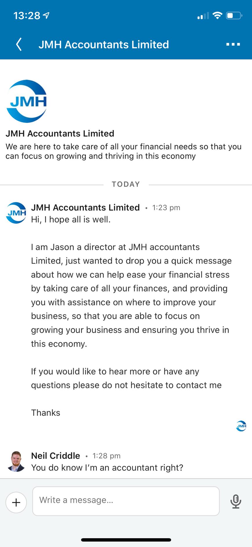 Neil Criddle on LinkedIn: I like to politely respond to anyone who ... Neil Criddle on LinkedIn: I like to politely respond to anyone who ...