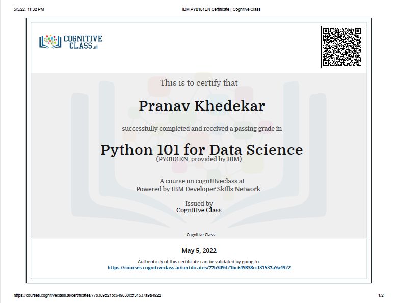 Pranav Khedekar on LinkedIn: #ibmindia #pythonlearning #teamtangetia # ... Pranav Khedekar on LinkedIn: #ibmindia #pythonlearning #teamtangetia # ...