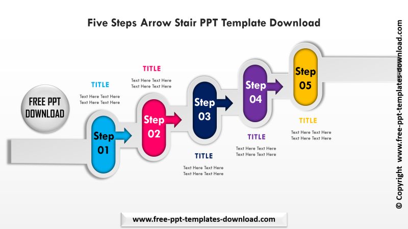 领英上的Free PPT Templates Download: Five Steps Arrow Stair Free PPT ... 领英上的Free PPT Templates Download: Five Steps Arrow Stair Free PPT ...