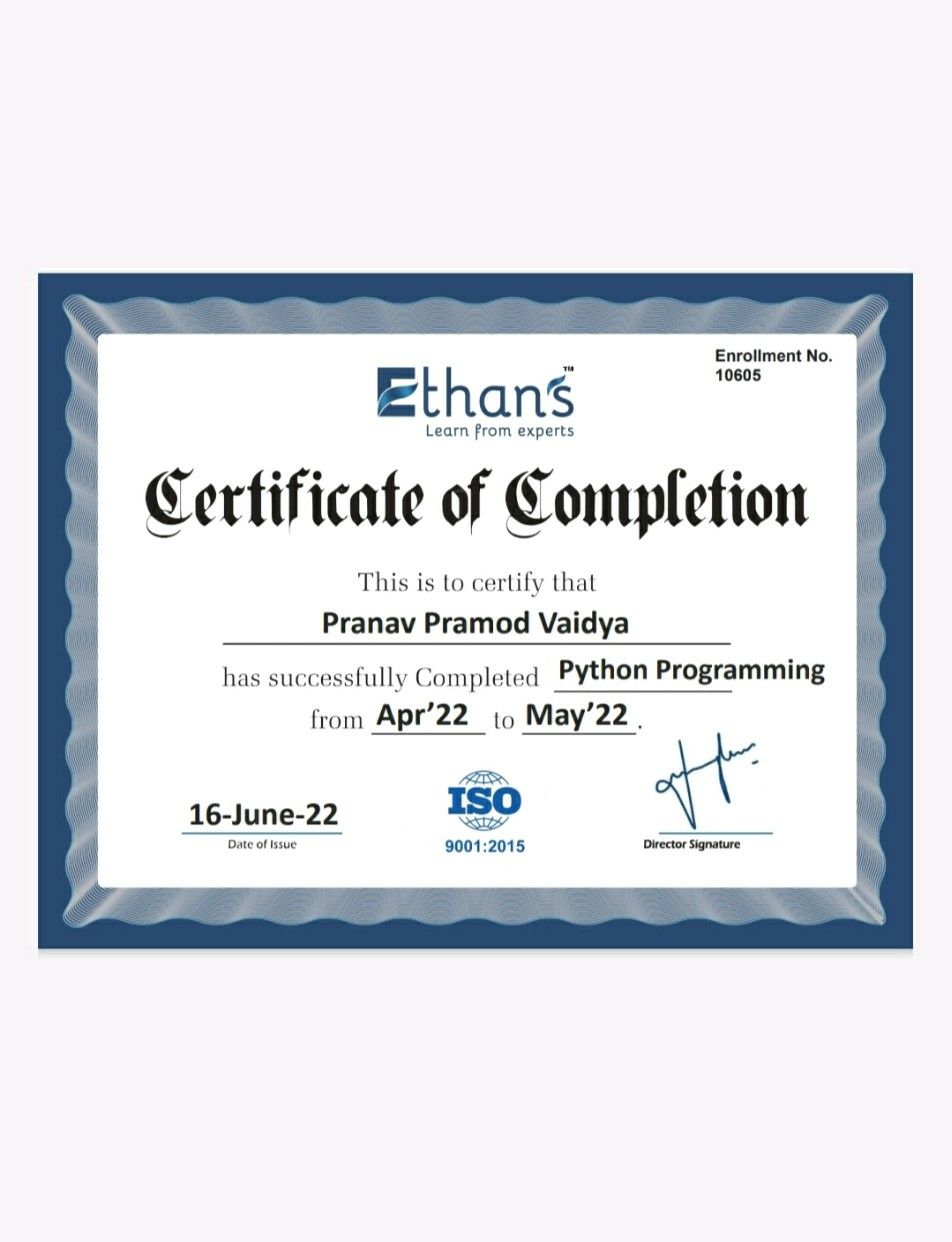 Pranav Vaidya on LinkedIn: #pythonlearning #python Pranav Vaidya on LinkedIn: #pythonlearning #python