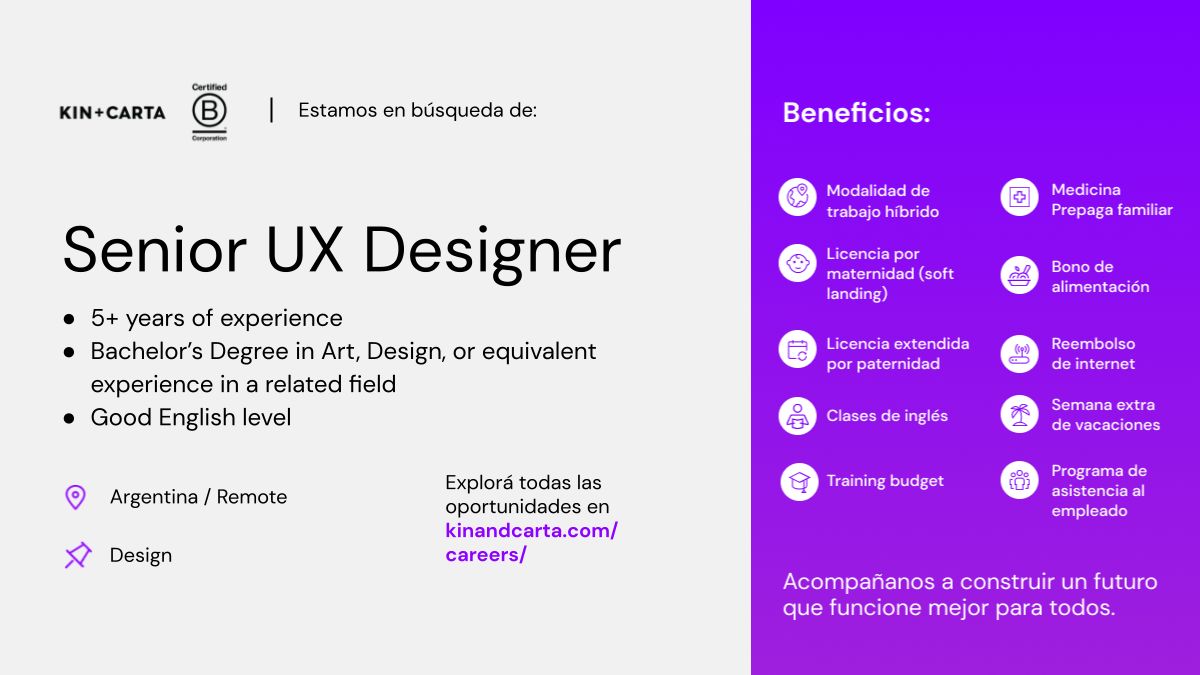 Candelaria Peña on LinkedIn: #hiring #uxd #argentina #remote Candelaria Peña on LinkedIn: #hiring #uxd #argentina #remote