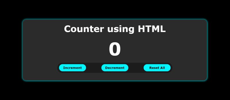 Anshul Vats on LinkedIn: Simple Counter with HTML CSS and JS Anshul Vats on LinkedIn: Simple Counter with HTML CSS and JS