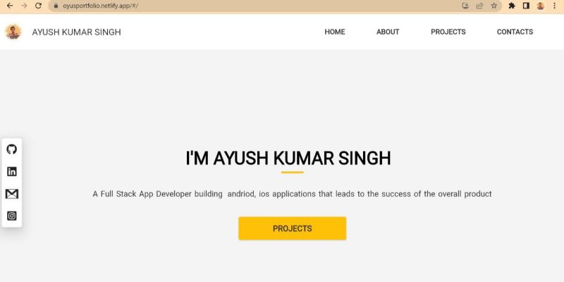 Ayush Kumar Singh on LinkedIn: #portfoliowebsite #flutter Ayush Kumar Singh on LinkedIn: #portfoliowebsite #flutter