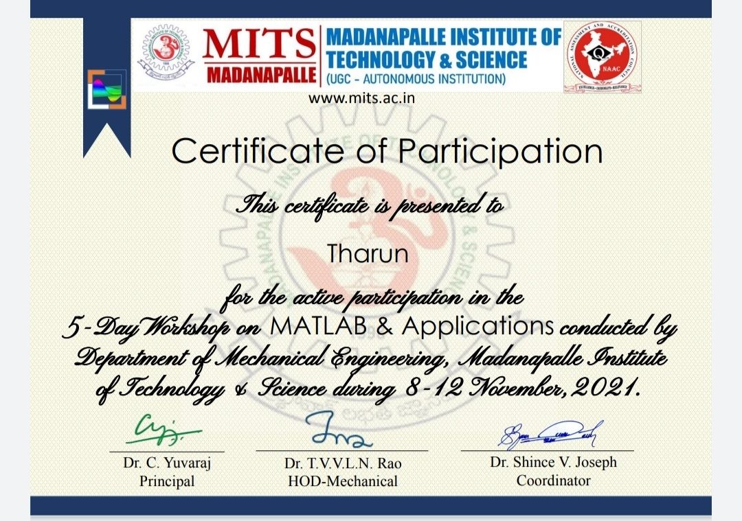 Tharun Kumar Reddy Burra on LinkedIn: MATLAB Tharun Kumar Reddy Burra on LinkedIn: MATLAB