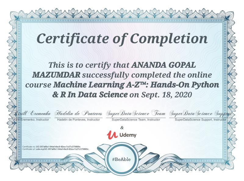 Ananda Gopal Mazumdar on LinkedIn: #ml #python Ananda Gopal Mazumdar on LinkedIn: #ml #python