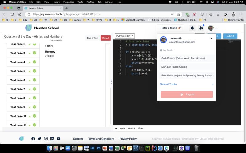Jaswanth Singh Kumar Lankadasu on LinkedIn: #python #day6 #30daysofcode ... Jaswanth Singh Kumar Lankadasu on LinkedIn: #python #day6 #30daysofcode ...