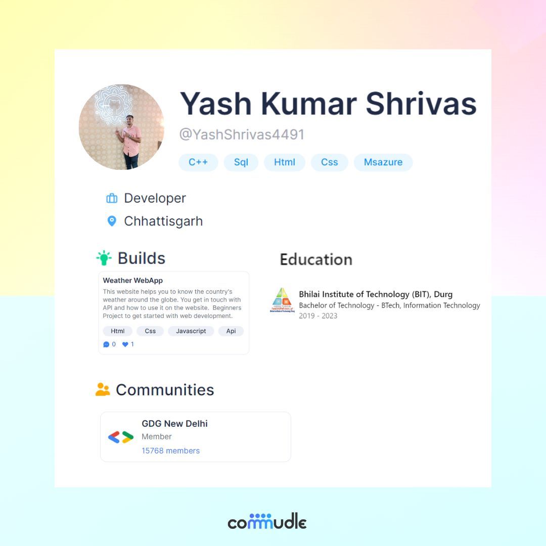 Yash Kumar Shrivas posted on LinkedIn Yash Kumar Shrivas posted on LinkedIn