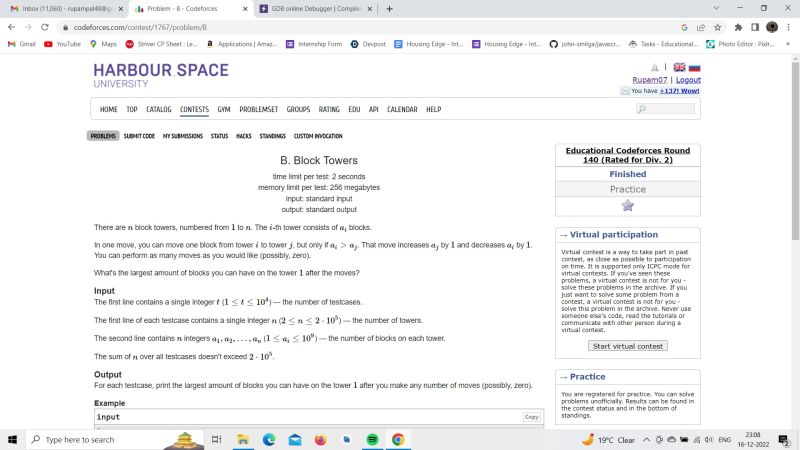 Rupam Pal on LinkedIn: Day 45 of 50 days of code Question Name : Block ... Rupam Pal on LinkedIn: Day 45 of 50 days of code Question Name : Block ...