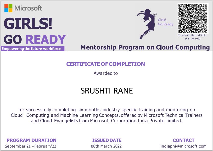Srushti Rane on LinkedIn: #microsoft #bhumi Srushti Rane on LinkedIn: #microsoft #bhumi