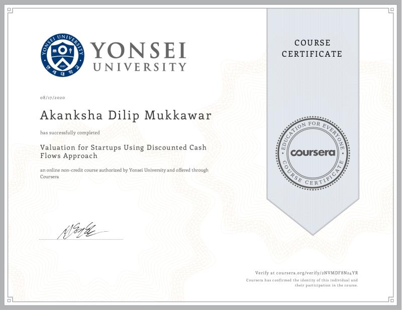 Akanksha Mukkawar on LinkedIn: #coursera #dcf #valuations Akanksha Mukkawar on LinkedIn: #coursera #dcf #valuations
