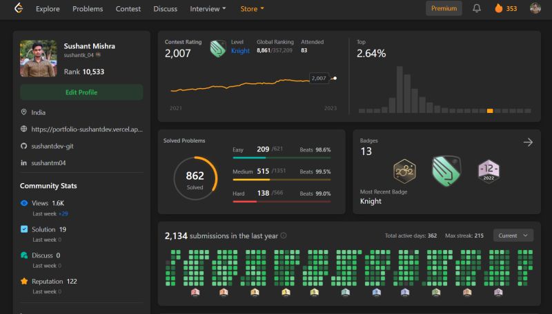 Sushant Mishra on LinkedIn: #connections #leetcode #problemsolving | 19 ... Sushant Mishra on LinkedIn: #connections #leetcode #problemsolving | 19 ...