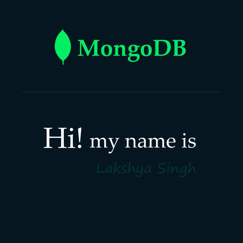 LAKSHYA SINGH on LinkedIn: #mongodb #mongodb #sqldatabase #cloud #event ... LAKSHYA SINGH on LinkedIn: #mongodb #mongodb #sqldatabase #cloud #event ...