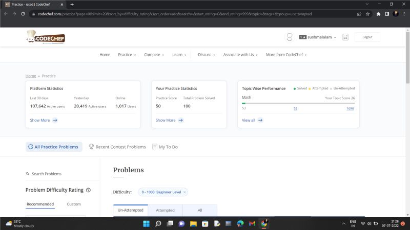 Sushma Lalam on LinkedIn: #codechef #codingskills #coding # ... Sushma Lalam on LinkedIn: #codechef #codingskills #coding # ...