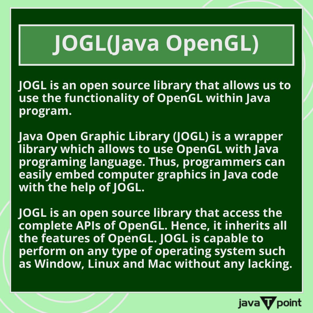 JavaTpoint.com on LinkedIn: #jogl #java #javaprogramming #javaproject # ... JavaTpoint.com on LinkedIn: #jogl #java #javaprogramming #javaproject # ...