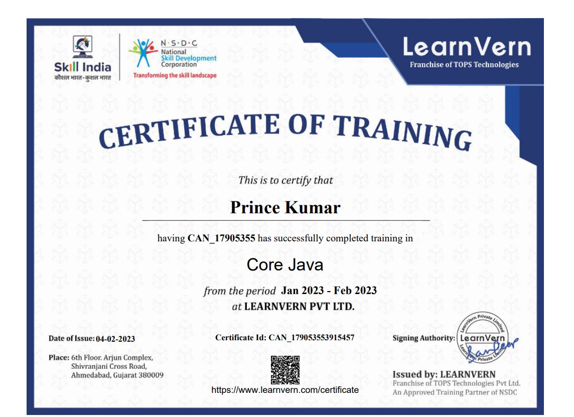 Prince Kumar on LinkedIn: #learnvern #java Prince Kumar on LinkedIn: #learnvern #java