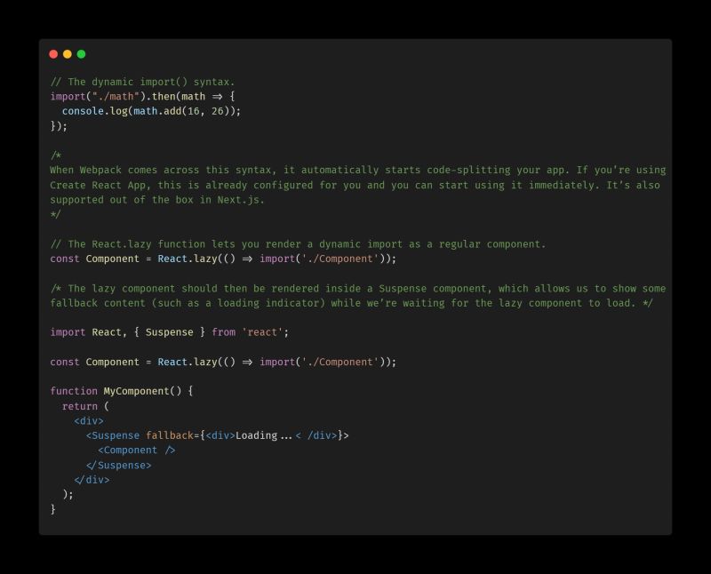 Bar Bronshtein on LinkedIn: Code Splitting in React Most React apps ... Bar Bronshtein on LinkedIn: Code Splitting in React Most React apps ...
