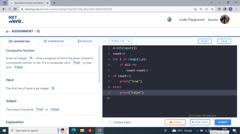 Sourav Bidlan on LinkedIn: #day44 #ccbp #nxtwave #pythonprogramming Sourav Bidlan on LinkedIn: #day44 #ccbp #nxtwave #pythonprogramming