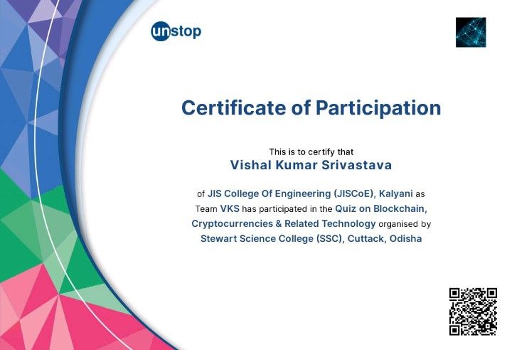 Vishal Kumar Srivastava on LinkedIn: #blockchain Vishal Kumar Srivastava on LinkedIn: #blockchain