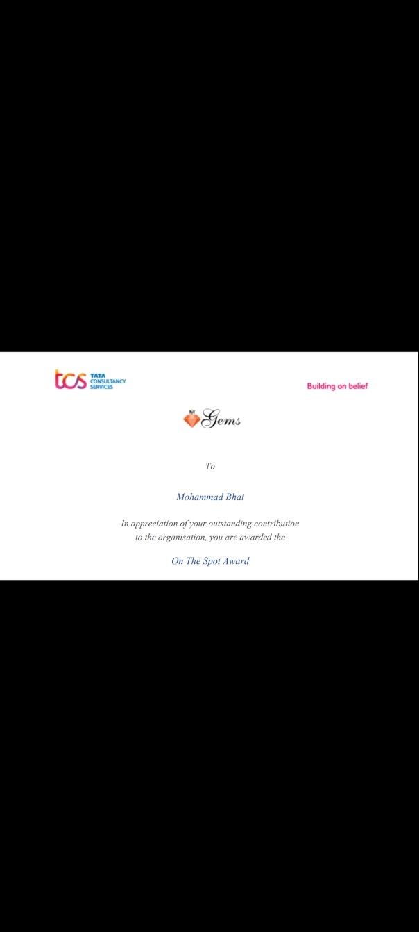 Mohammad imran on LinkedIn: Got an award from Tcs thanks to Allah Mohammad imran on LinkedIn: Got an award from Tcs thanks to Allah