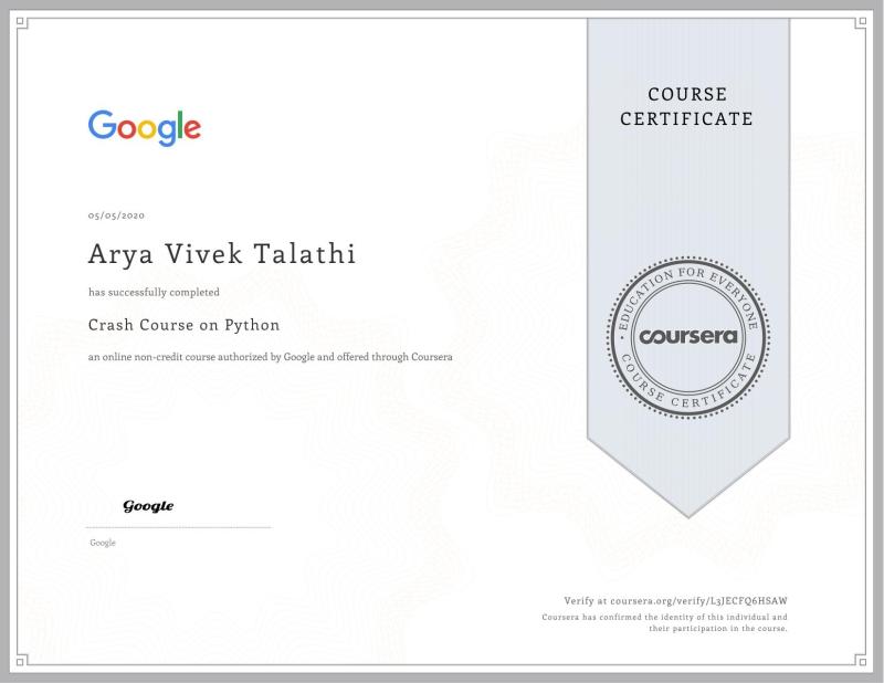Arya Talathi on LinkedIn: #python #programming Arya Talathi on LinkedIn: #python #programming