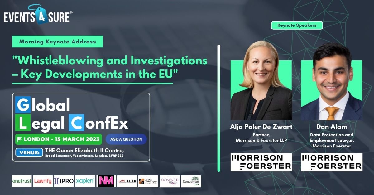 Alja Poler De Zwart on LinkedIn: Global Legal ConfEx - London, 15 March ... Alja Poler De Zwart on LinkedIn: Global Legal ConfEx - London, 15 March ...