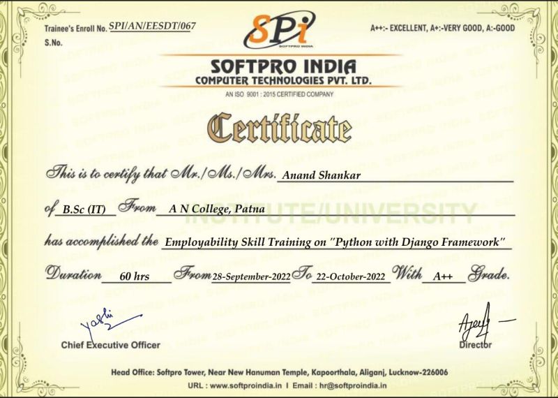Anand Shankar on LinkedIn: #python #django #faith #india Anand Shankar on LinkedIn: #python #django #faith #india