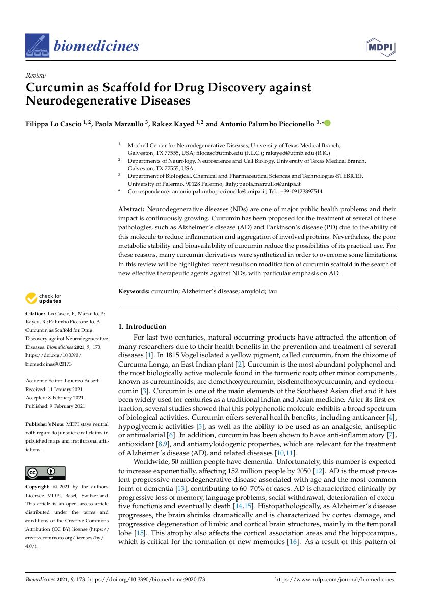 Biomedicines MDPI on LinkedIn: #review #curcumin #scaffold # ... Biomedicines MDPI on LinkedIn: #review #curcumin #scaffold # ...