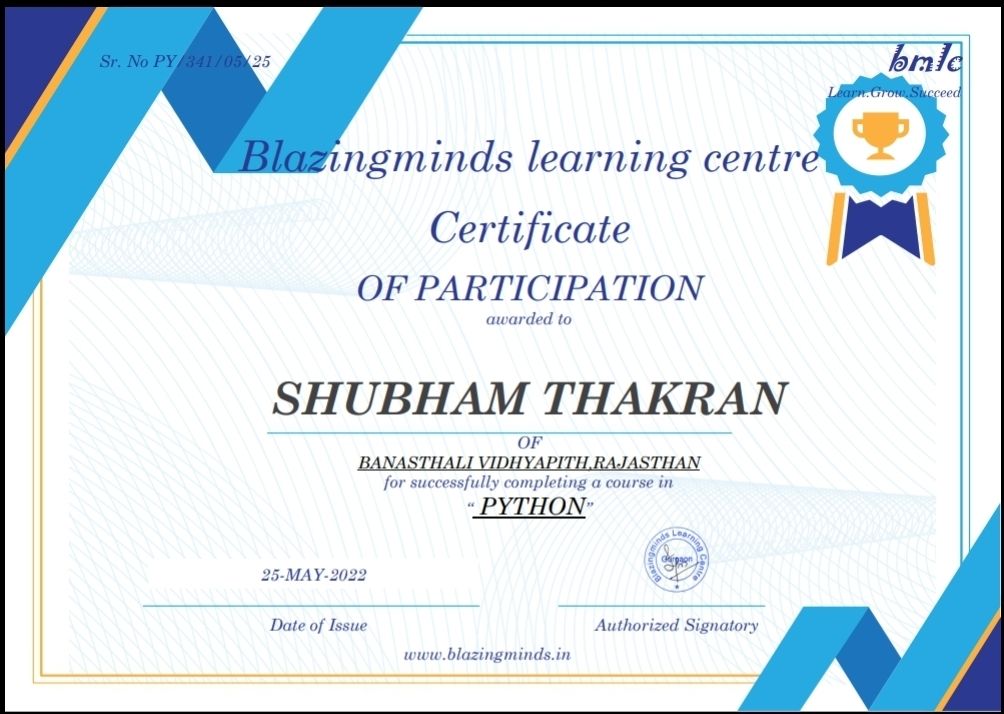 Shubham Thakran on LinkedIn: #summerbreak #python #cpp #sql # ... Shubham Thakran on LinkedIn: #summerbreak #python #cpp #sql # ...