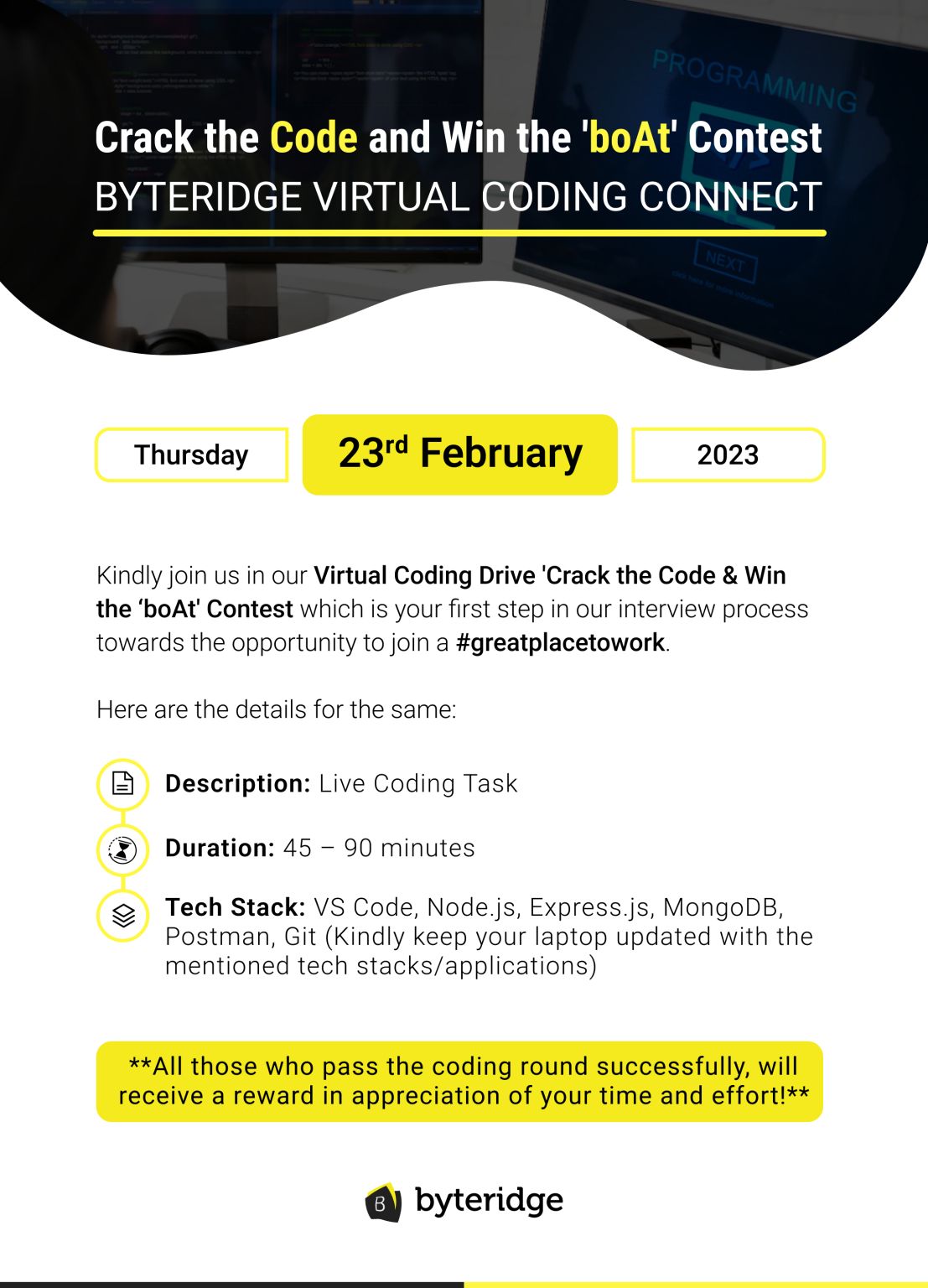 Priyanka Doshi on LinkedIn: #careeropportunity #nodejs #crackthecode # ... Priyanka Doshi on LinkedIn: #careeropportunity #nodejs #crackthecode # ...