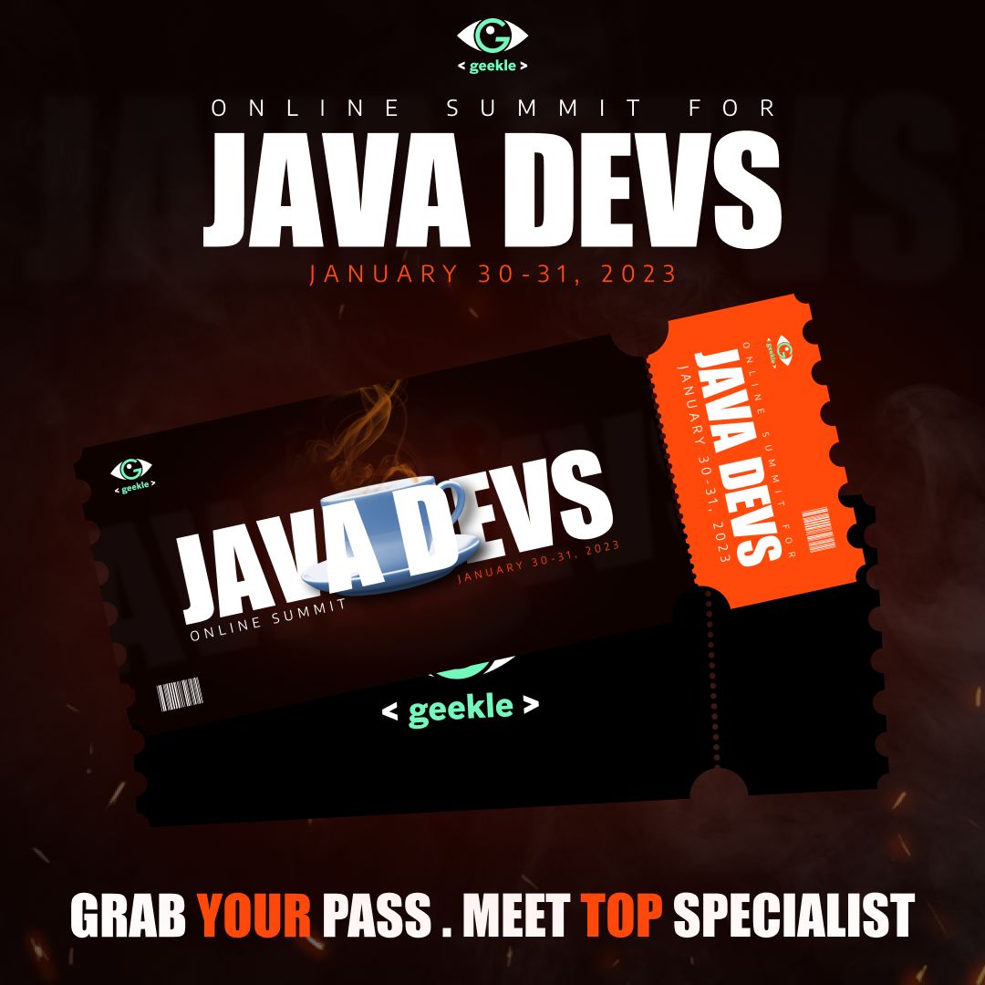 Geekle.us on LinkedIn: #tech #event #java #javadeveloper # ... Geekle.us on LinkedIn: #tech #event #java #javadeveloper # ...