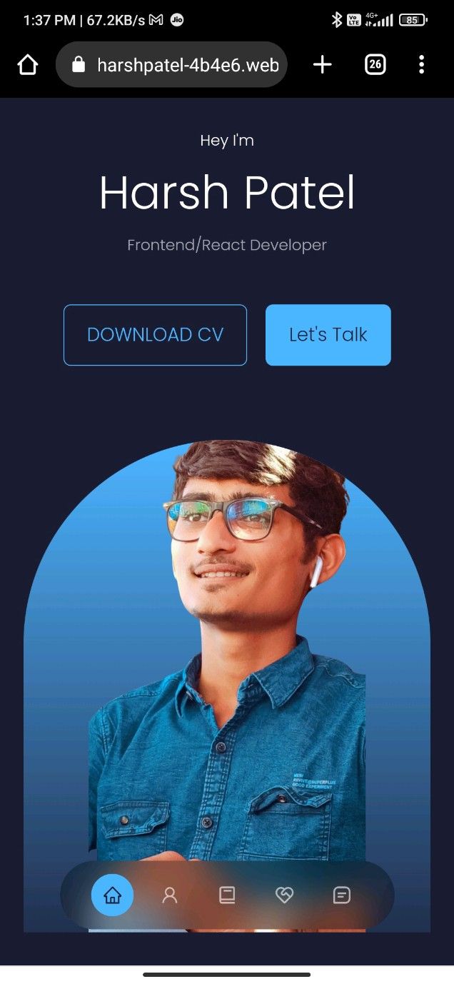 HARSH PATEL on LinkedIn: #portfoliowebsite #reactjs HARSH PATEL on LinkedIn: #portfoliowebsite #reactjs