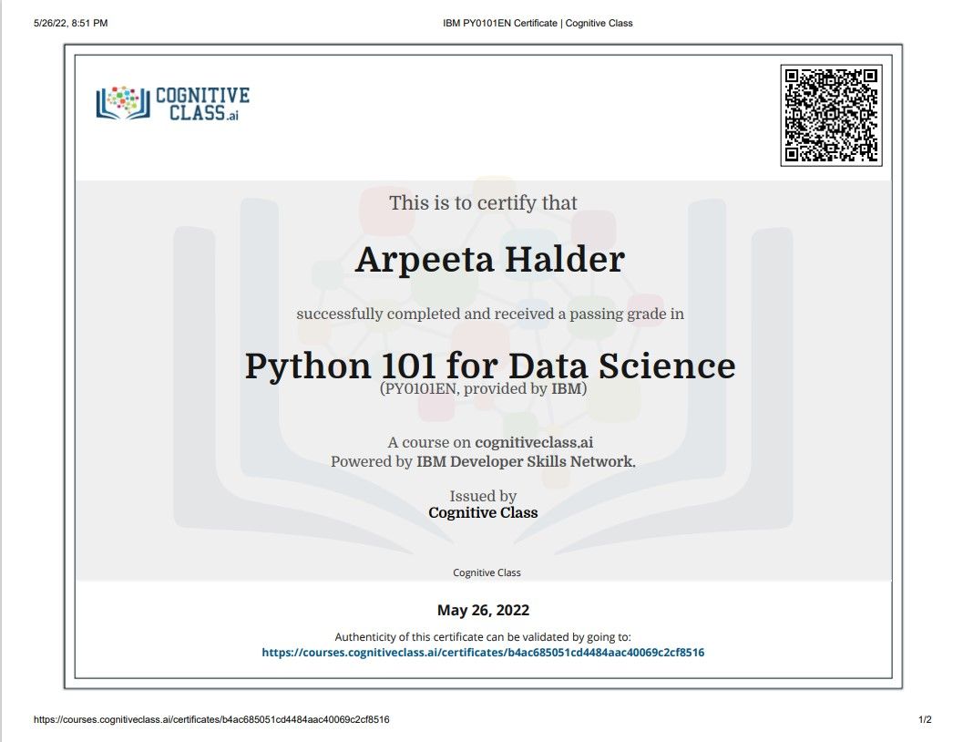 Arpeeta Halder on LinkedIn: #pythonprogramming #pythonlearning # ... Arpeeta Halder on LinkedIn: #pythonprogramming #pythonlearning # ...