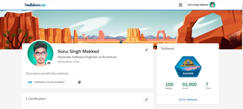 Sonu Singh Makked on LinkedIn: #trailhead #salesforce Sonu Singh Makked on LinkedIn: #trailhead #salesforce