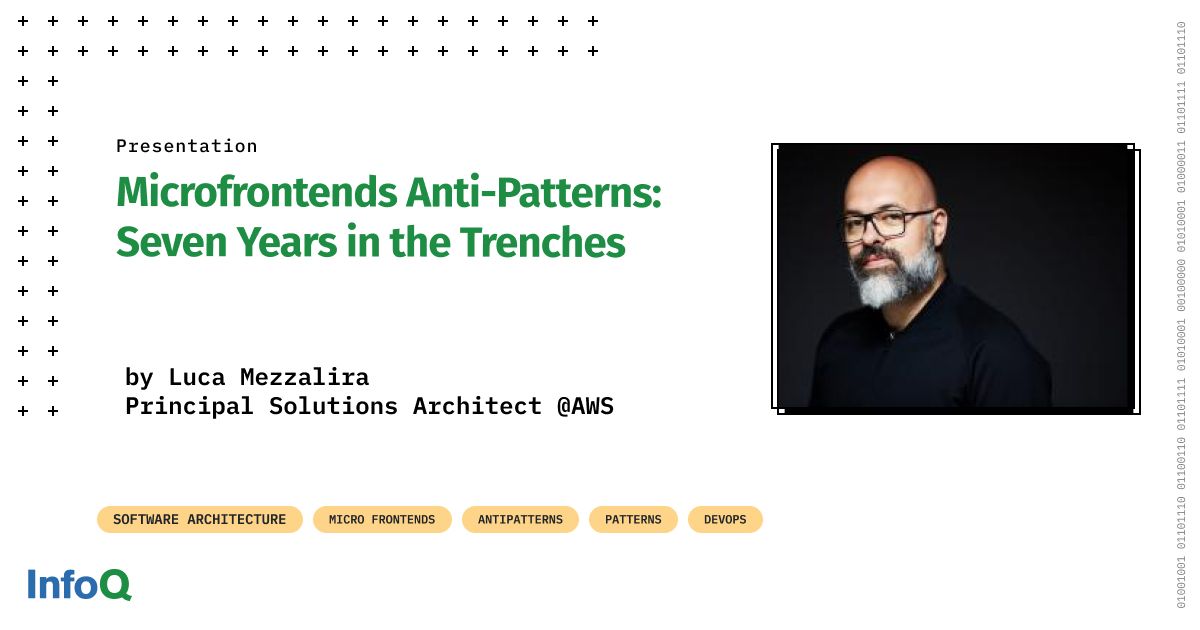 InfoQ on LinkedIn: #infoq #microfrontends #transcript #softwarearchitecture InfoQ on LinkedIn: #infoq #microfrontends #transcript #softwarearchitecture