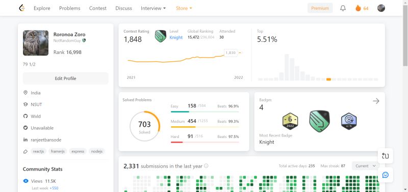 Ranjeet Bansode on LinkedIn: #leetcode | 10 comments Ranjeet Bansode on LinkedIn: #leetcode | 10 comments