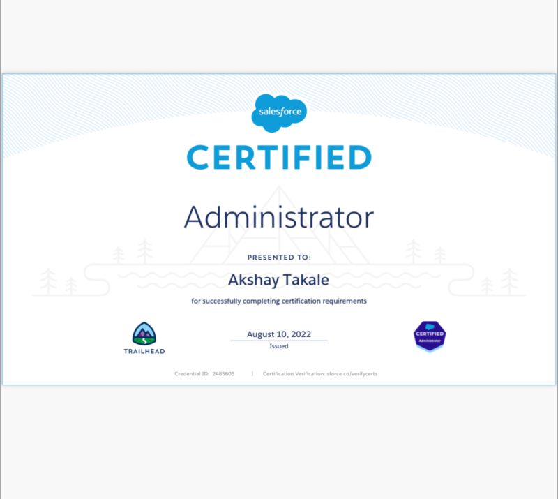 Akshay Takale on LinkedIn: #accenture #accentureindia #salesforceadmin ... Akshay Takale on LinkedIn: #accenture #accentureindia #salesforceadmin ...